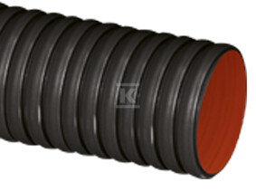Rura kanalizacyjna zewnętrzna PE TWIN WALL DN/ID 500x3000, SN8, bezkielichowa korugowana 2 ...