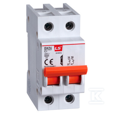 Wyłącznik nadmiarowoprądowy, 6kA serii BKN 2P 1A charakterystyka C BKN 2P C1A - Hurtownia Onninen