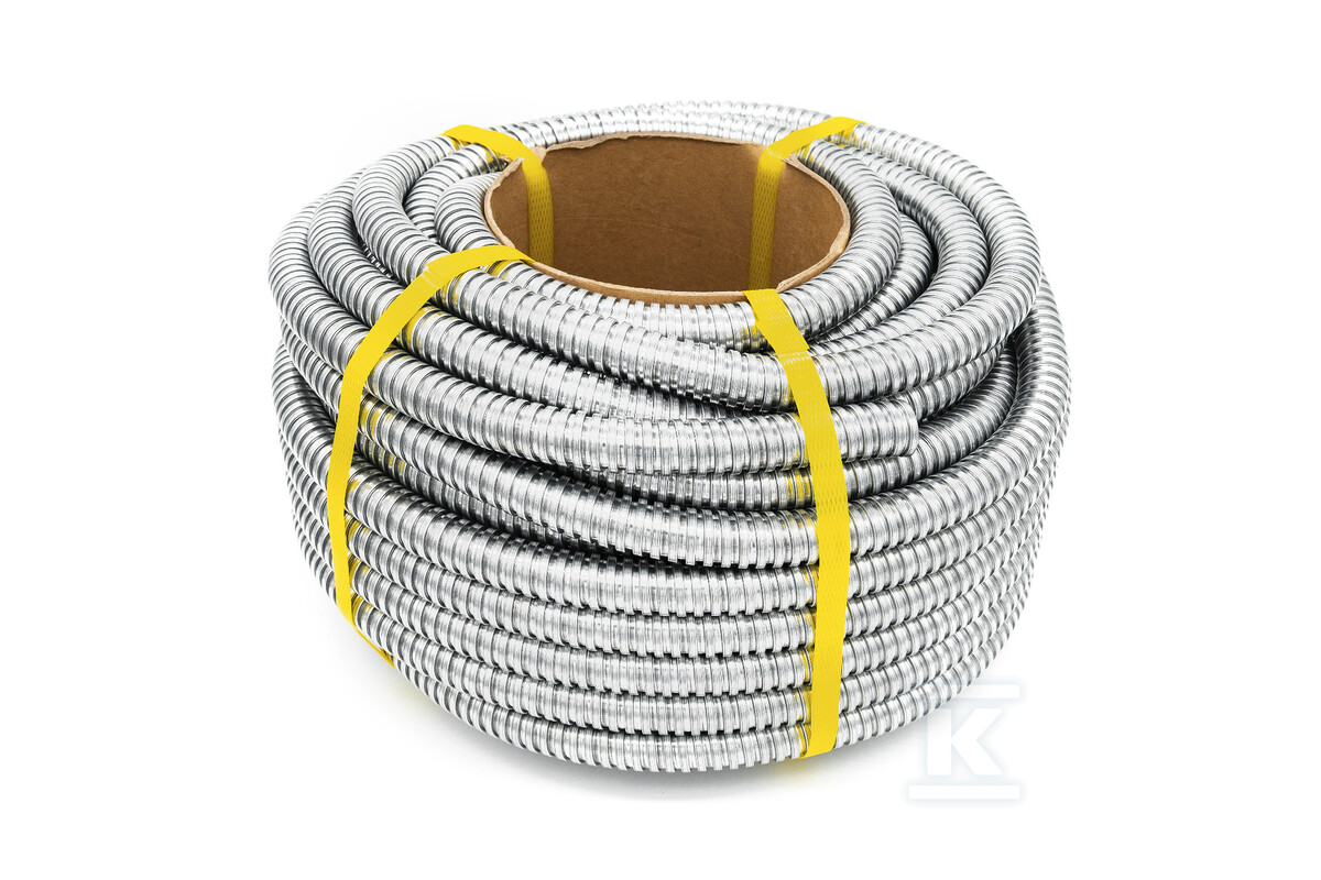 Galvanized steel hose (PESZEL) WSO DN12 (10mm/13mm), reel 50mb S1001 ...