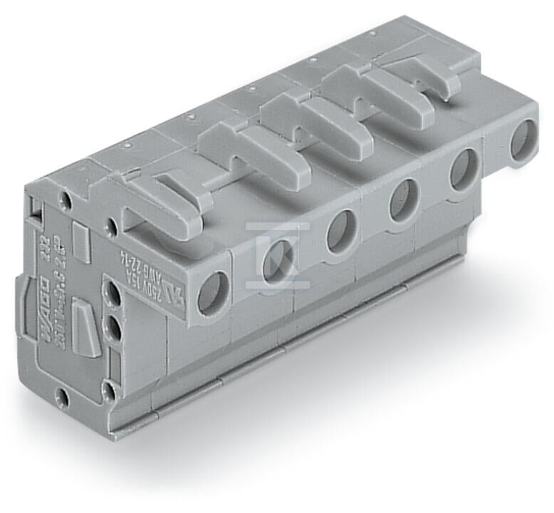 Gniazdo 1-przewodowe kątowe, CAGE CLAMP®, 2,5 mm2, raster 7,5 mm, 5 ...