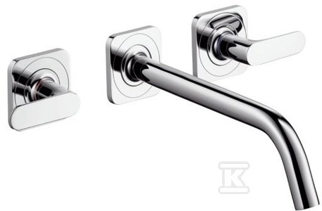 Hansgrohe Axor Citterio M three-hole basin mixer, wall-mounted DN15 ...