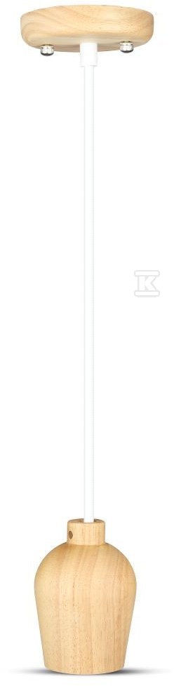 Lampa wisząca V-TAC Drewno Biały Przewód VT-7778-W 5 Lat Gwarancji 3720 ...