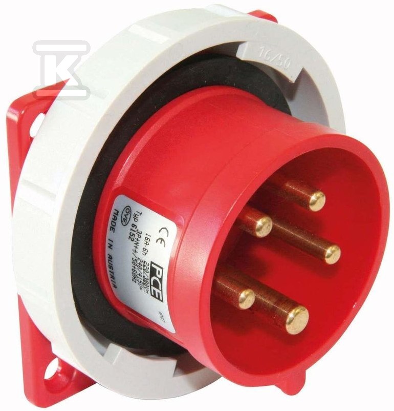 Panel plug - phase switch 16A 3P+Z+Z 400V 75x75 IP67 86152-6 - Onninen ...