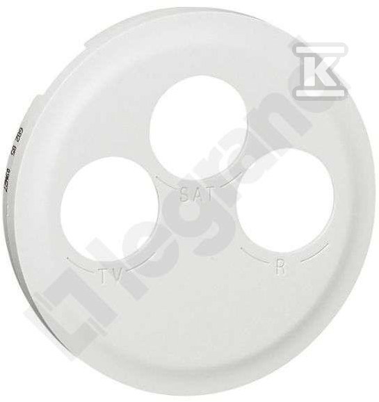 Plate for the TV-RD-SAT socket, white Celiane 068285 - Onninen Wholesale