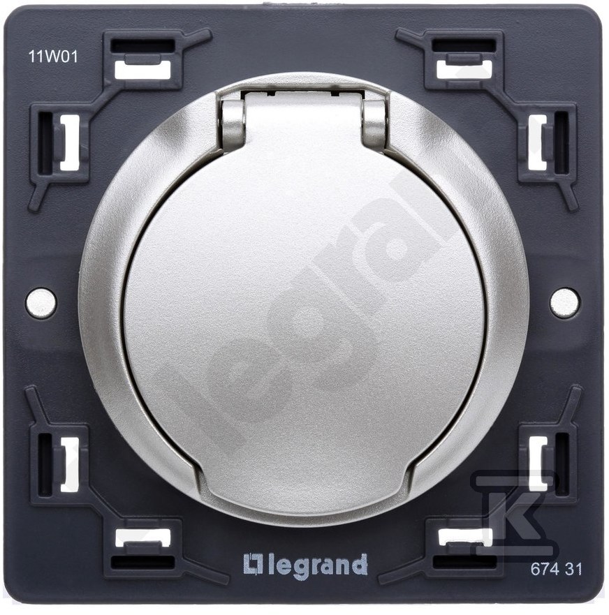 Celiane titanium central vacuum cleaner socket 067431 - Onninen Wholesale