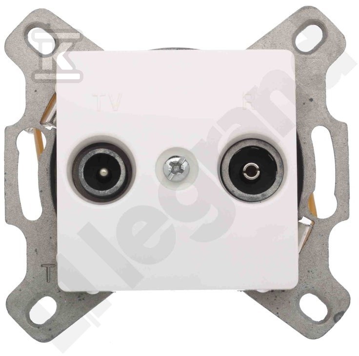 Gniazdo TV-RD (gwiazda) Cariva biała 773632 - Hurtownia Onninen