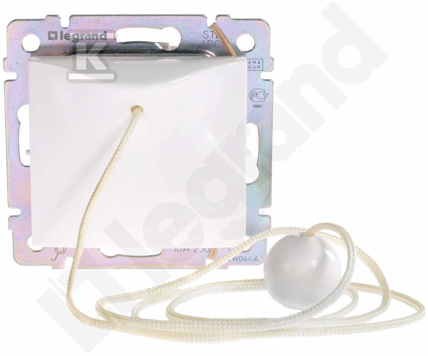 Single pole push button white Valena 774419 - Onninen Wholesale