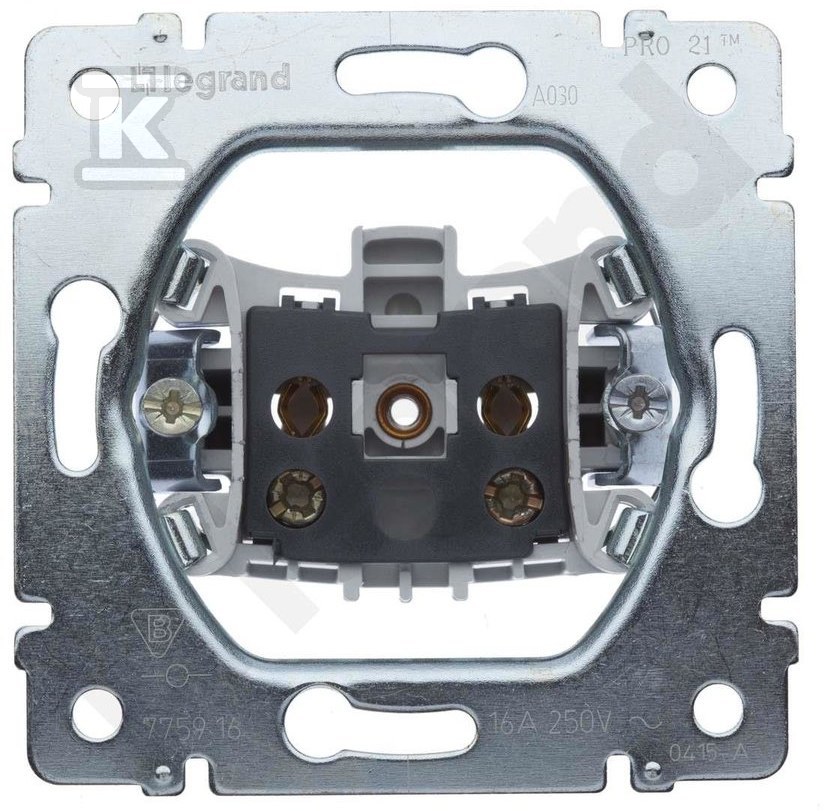 Single flush-mounted socket without grounding Sistena Life mechanism ...