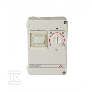 DEVIreg-610 surface-mounted thermostat waterproof IP44 140F1080 ...