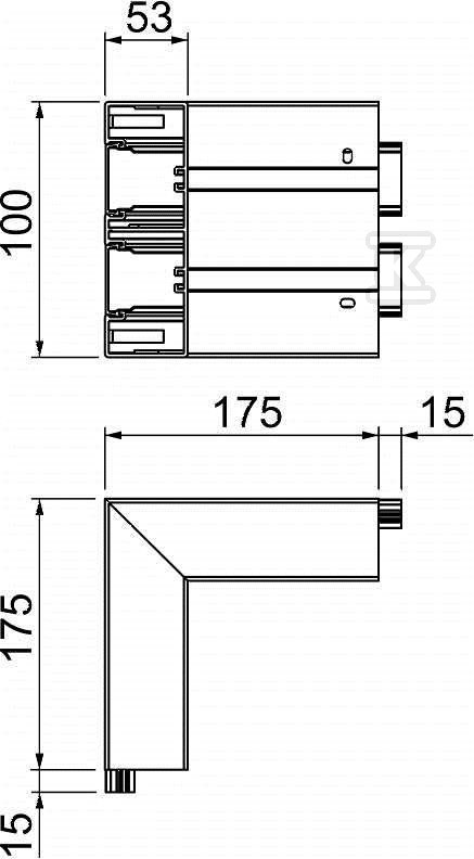 Naroże zewnętrzne, stałe typ GK-AS53165RW 6113410 - Hurtownia Onninen