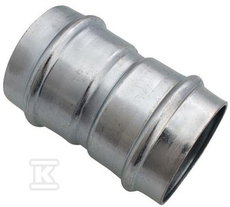 Muff 108 mm - thin-walled, galvanized carbon steel, pressed PC5270 ...