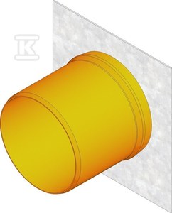 FASERFIX SUPER 150, end cap type 01, with plastic spigot DN 160, galv ...