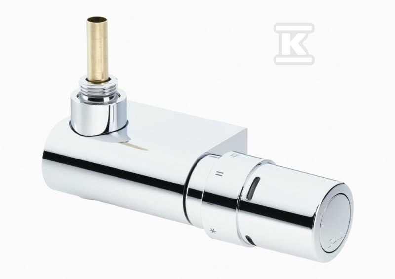 VHX-Duo set, angular, single connection for bathroom design radiators ...