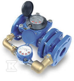 Compound water meter, with side water meter and spring valve, type MWN ...