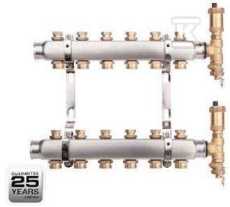 BASE Inox manifold K3-11 G1"-G3/4" number of circuits 11 6085390 ...