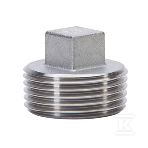 Stainless Steel Threaded Plug without rim Square 3/8" 6291-038 ...