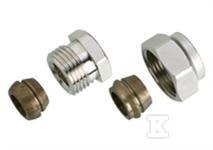 Compression fitting GW 3/4" - 15mm copper pipe for RLV-KS, 10 pcs in a ...