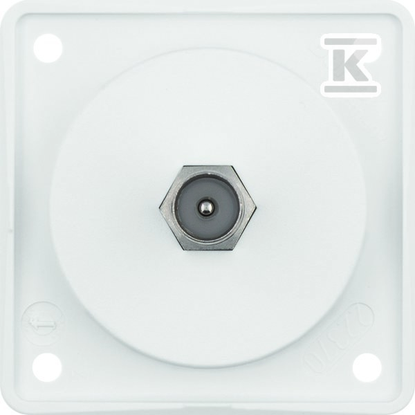 Gniazdo antenowe TV z obudową biały, INTEGRO FLOW 945812502 - Hurtownia Onninen