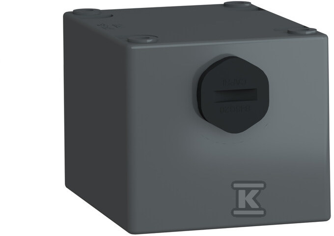 Empty control box with 1 hole Fi22, black, plastic XALG01 - Onninen ...