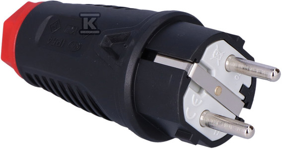 Rubber plug 16A 3P 230V schuko IP54 TAURUS2 0511-SR - Onninen Wholesale