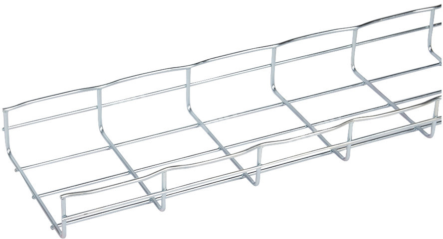 Wire mesh tray CF 54/150 GC, 54x150mm, hot-dip galvanized, System E90 ...