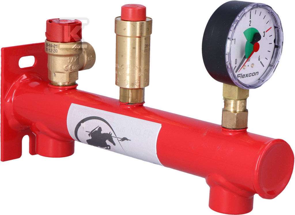 Central heating safety group 3 bar, with automatic air vent, safety ...