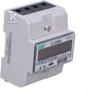 Dual-tariff electricity meter, 3-phase, 2-way with Modbus RTU, for ...