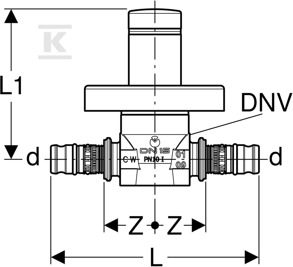 Geberit Mepla d20 concealed valve with a cover rosette 612.021.21.2 ...