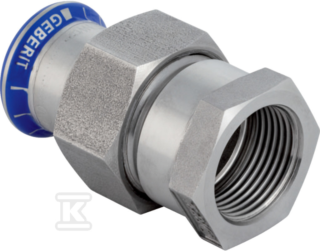 Geberit Mapress Edelstahl FKM threaded connection with internal thread ...