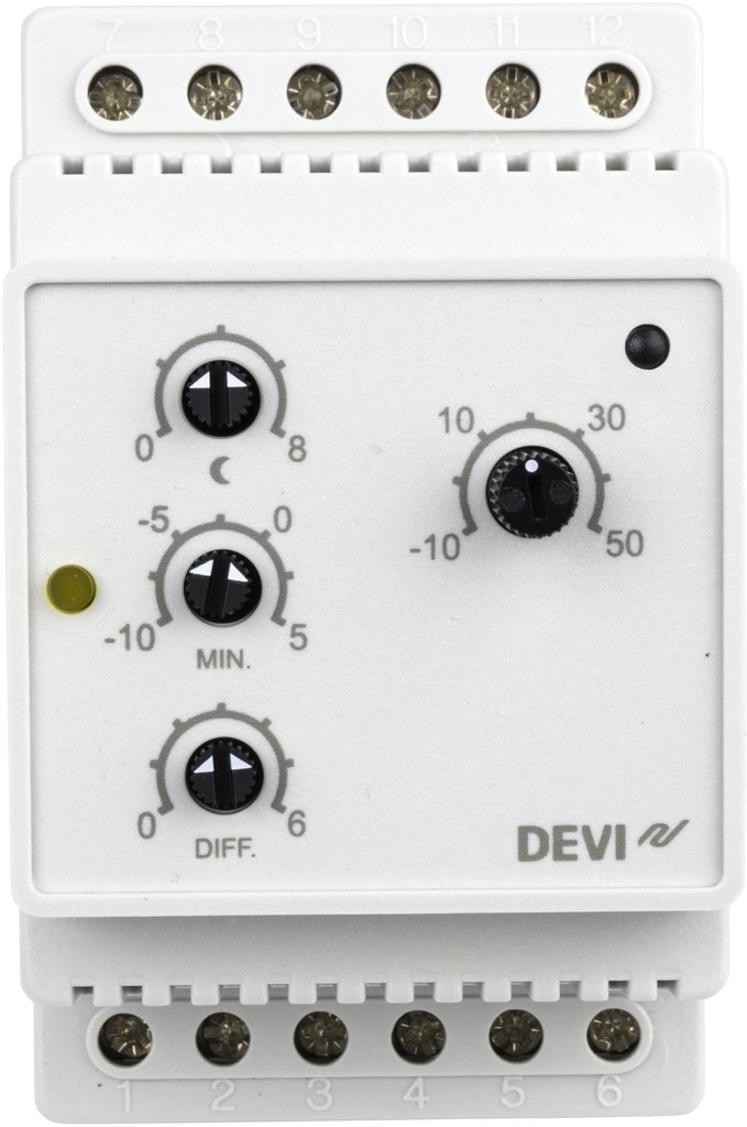 Termostat DEVIreg-316 montaż na listwie 140F1075 - Hurtownia Onninen