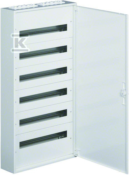 Surface-mounted distribution board with PE/N terminals 6R/144M (6x24 ...