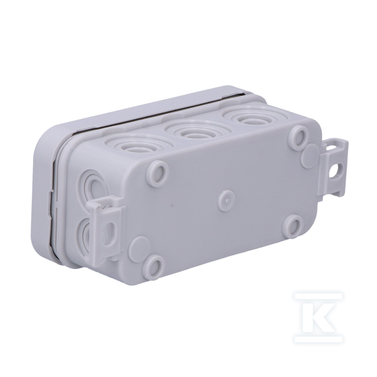 Plastic surface-mounted box, MINI 25 89x43x37 IP55, gray, with strip ...