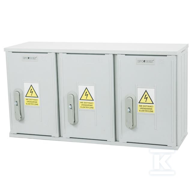 Obudowa termoutwardzalna lakierowana STN 80X42/3 - daszek płaski ...