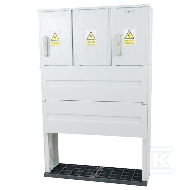 Obudowa termoutwardzalna lakierowana STN 80X42/2P+FTN - daszek płaski ...