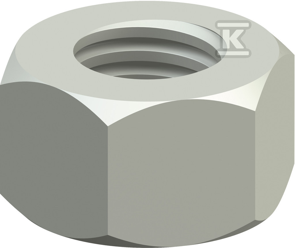 HM8 nut. Hexagonal nut fi 8, 316L stainless steel packaging, System E90 ...
