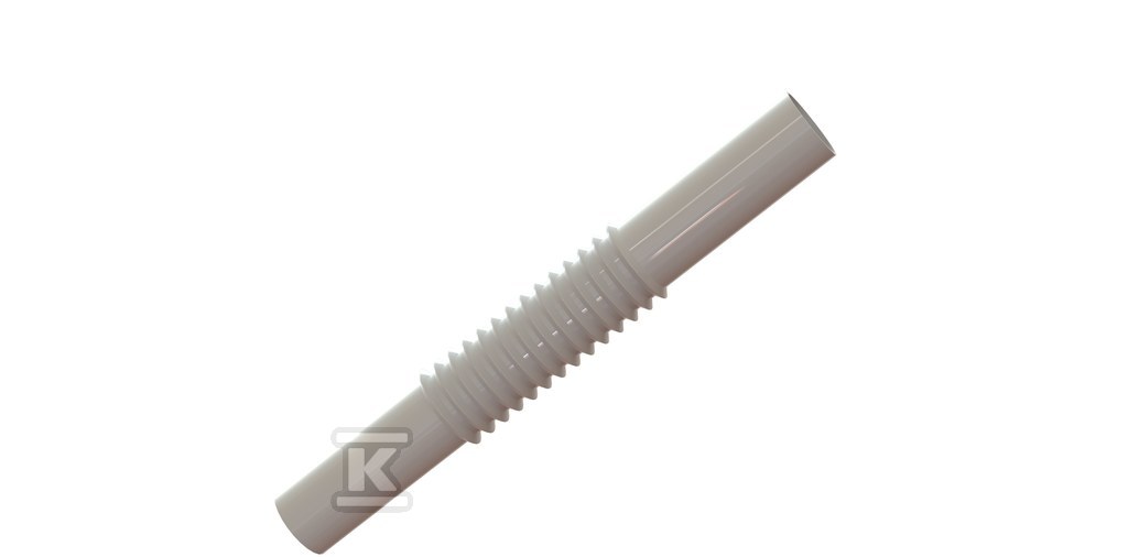 Crimp connector for electrical installation pipes Fi-47, white, ONNLINE ...