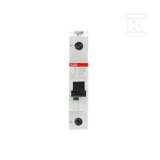 Wyłącznik nadmiarowo-prądowy, 1P, charakterystyka Z, 6A, 10kA, AC/DC | S201M-Z6UC ...