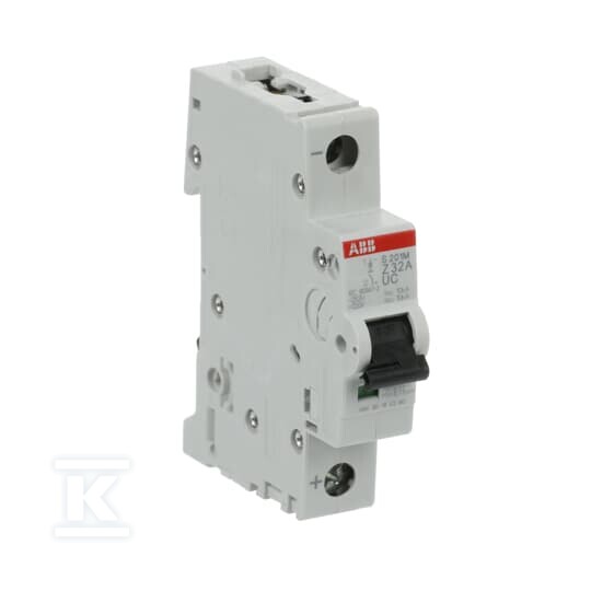 Wyłącznik nadmiarowo-prądowy, 1P, charakterystyka Z, 32A, 10kA, AC/DC | S201M-Z32UC ...