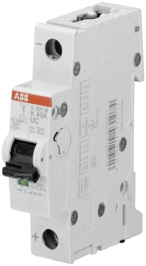 Wyłącznik nadmiarowo-prądowy, 1P, charakterystyka Z, 35A, 10kA, AC/DC | S201M-Z35UC ...
