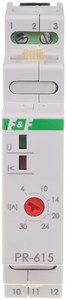Przekaźnik priorytetowy PR-615 z kanałem przelotowym, nastawa 4-30A, styki: 1Z, Imax=16A, 1 ...