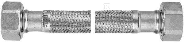 Wąż w oplocie stalowym 20 cm 1/2" nakrętno-wkrętny z uszczelką PWS11 ...