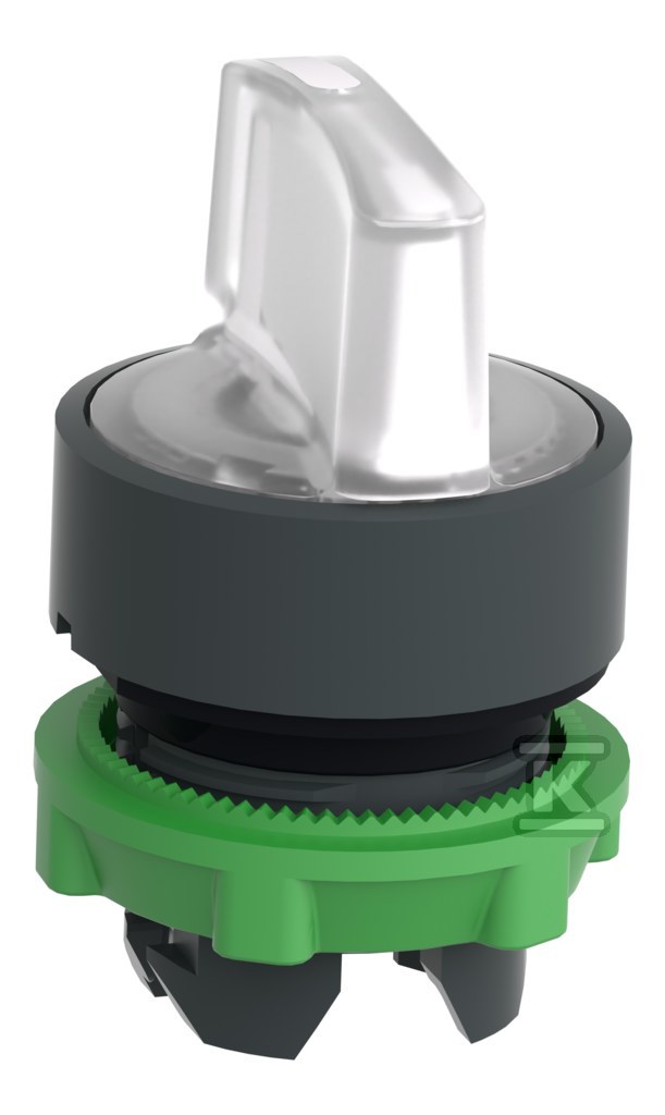 3-position switch, white, from the right to the center, LED plastic ...