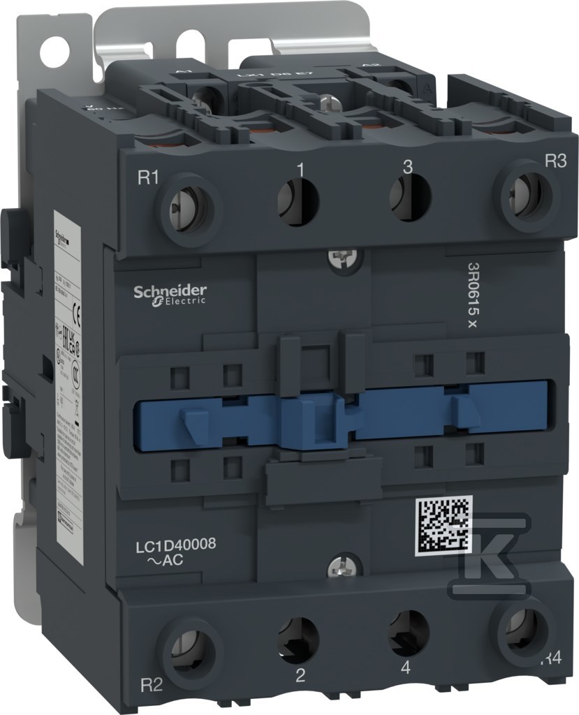TeSys Deca power contactor, AC1, 60A 4P 2NO 2NC 230VAC coil screw ...