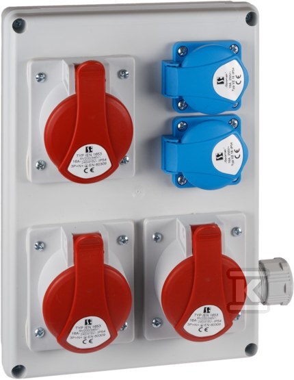 Quadro de distribuição ROS-SLIM 2*16 A 4P, 4x250V ROS-SLIM\1604 ...