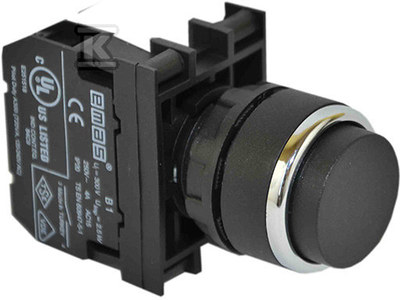 Protruding push button 1NO black T0-B100HH - Onninen Wholesale