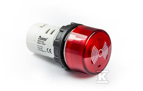 Buzzer monoblock 24V AC/DC, illuminated, red T0-MBZS024S - Onninen ...