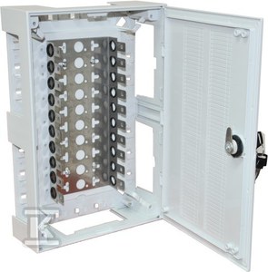 Distribution box for 100 pairs KRONE type terminal blocks TEL013 ...
