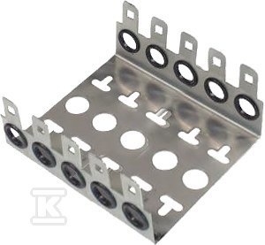 The LSA socket block is divided into a 10-pair connector TEL023 ...