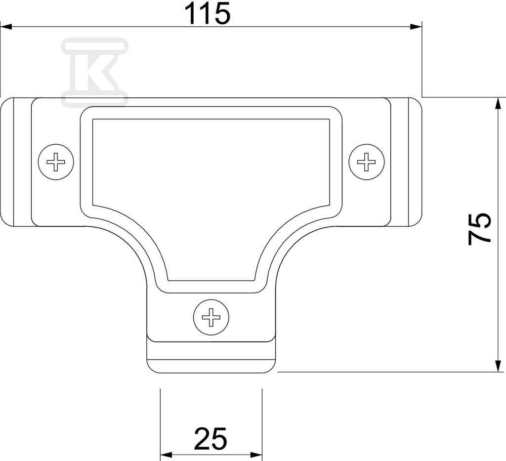 Trójnik kontrolny typ SKTM25W ALU 2047606 - Hurtownia Onninen
