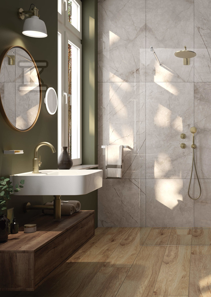 Concealed shower mixer with spray diverter Temisto, brass BQT_M44P ...